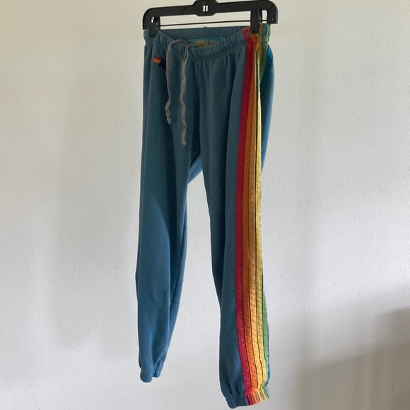 Aviator Nation | Pants & Jumpsuits | Aviator Nation Rainbow Sweat Pant ...